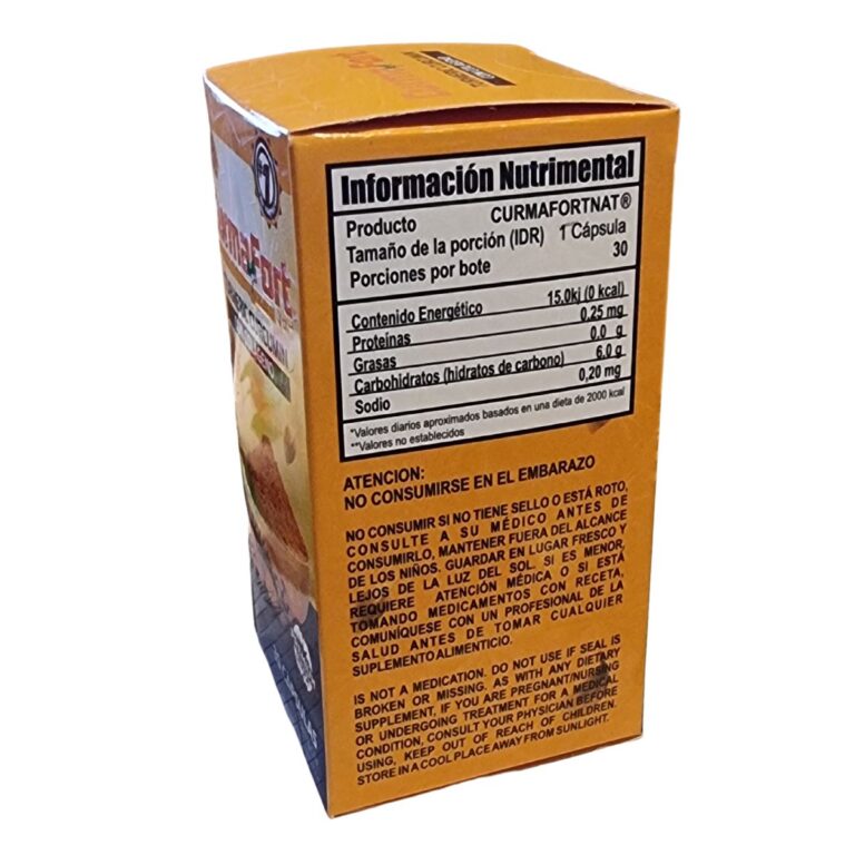 CurmaFort Nat con Colágeno, caja con 30 cápsulas de calidad